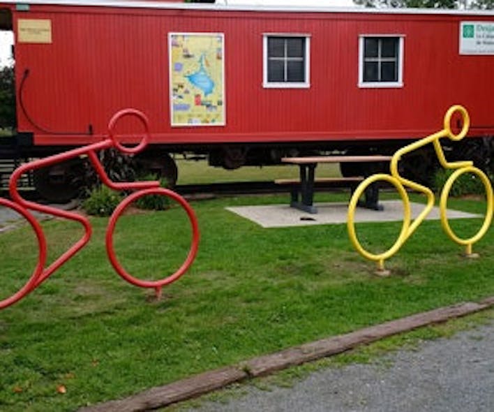 Bike Shaped Bike Racks Buildings