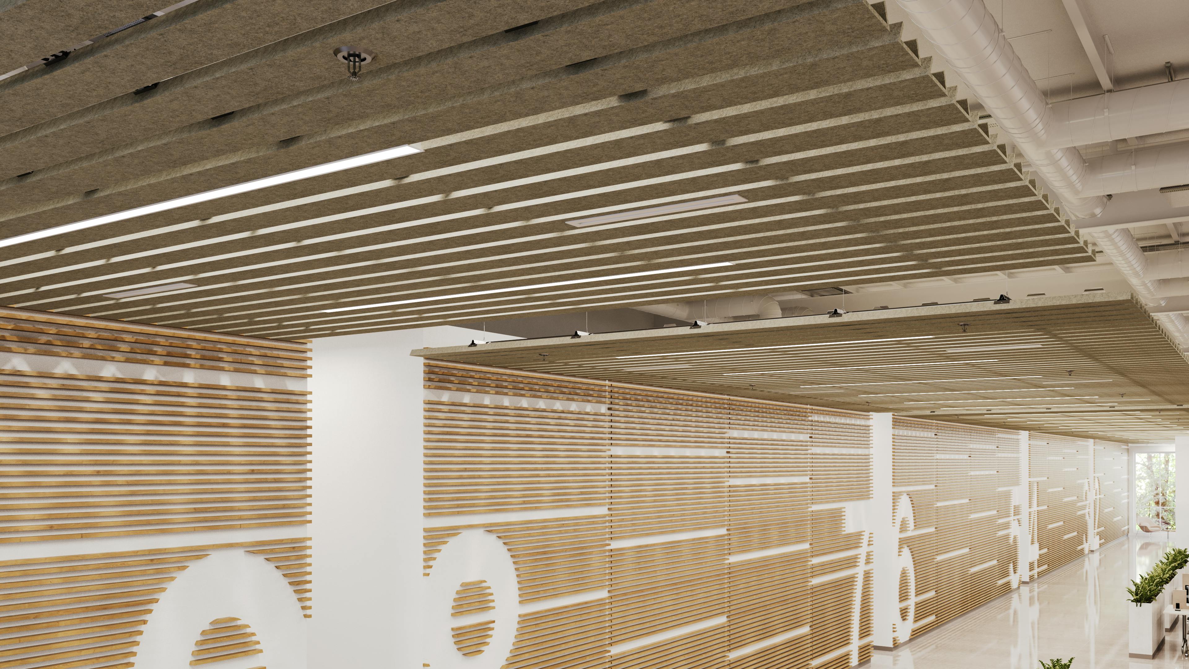 This Acoustic Product Mimics the Linear Metal Ceiling Look | Buildings